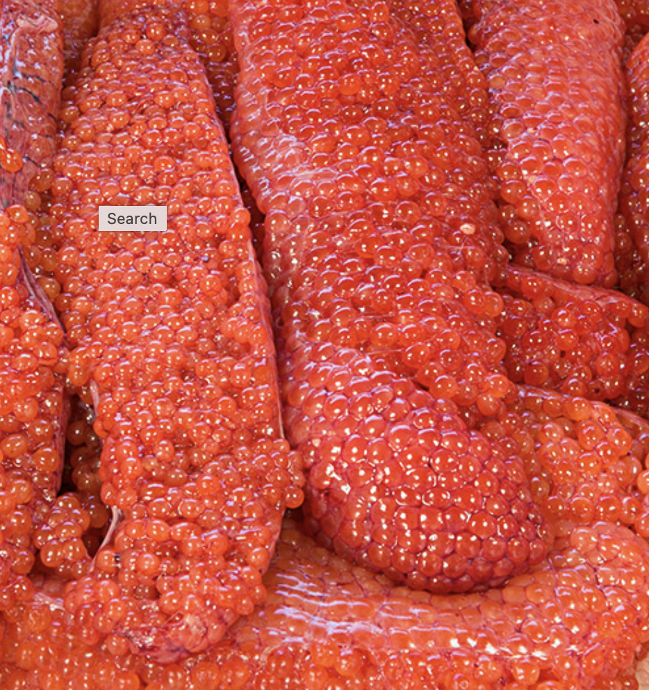 Salmon Eggs Roe (Frozen, Local) | Lummi Seafood Market